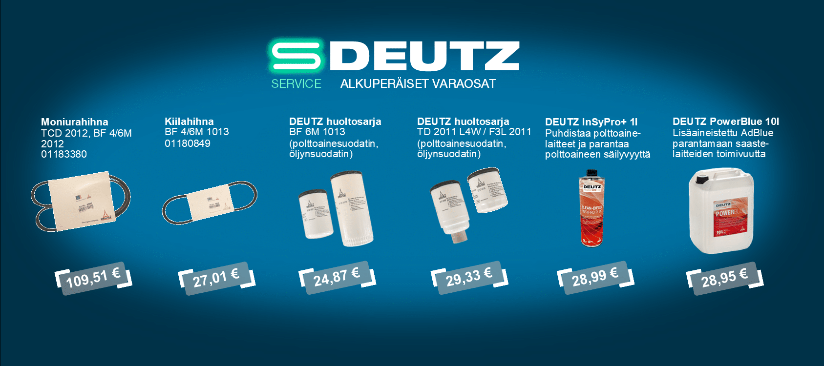 Diesel Motor Nordic Oy on virallinen DEUTZ -maahantuoja Suomessa.